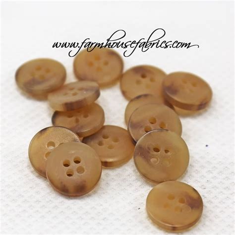 Beautiful Tortoise Shell 4 Hole Button 5 8