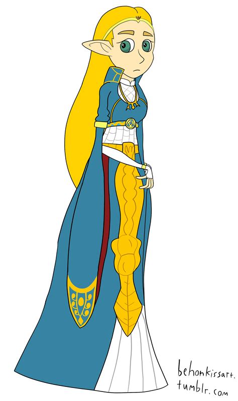 [botw] Drew Zelda In Her Full Ceremonial Robe R Zelda
