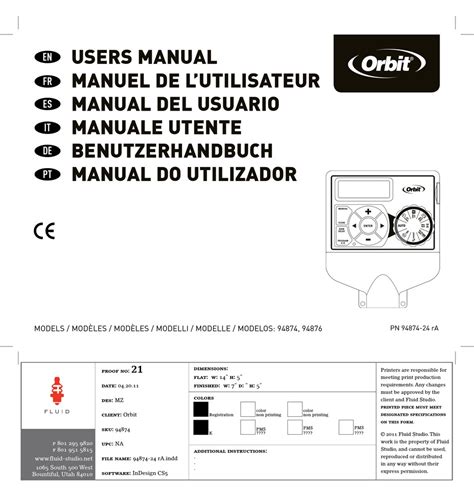 Orbit Easy Dial Manual