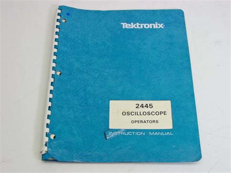 Tektronix 7704a Oscilloscope System Instruction Manual