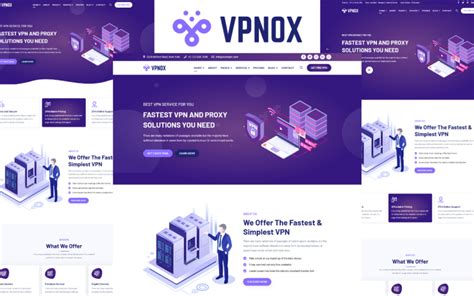 Vpnox Vpn And Proxy Services Html5 Template