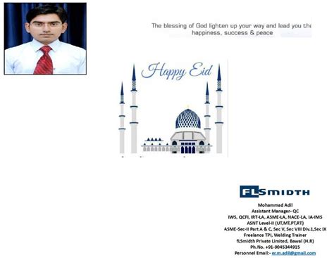 Mohammad Adil On Linkedin Eid Ul Fitr Mubarak Flsmidth