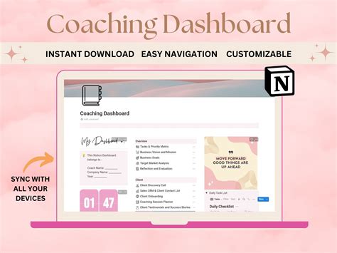 notion template for coaches notion templates ultimate coaching