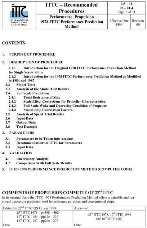 Ship Model Testing And Resistance Prediction
