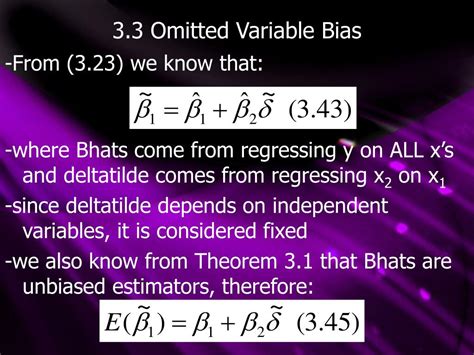 Ppt 3 3 Omitted Variable Bias Powerpoint Presentation Free Download