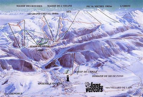 Lans En Vercors Ski Maps