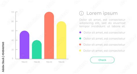 Vertical Bar Chart Ui Element Template Editable Isolated Vector Dashboard Component Flat User