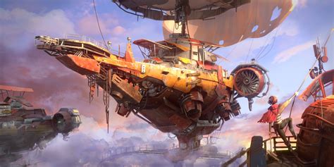 Artstation Fantasy Airship