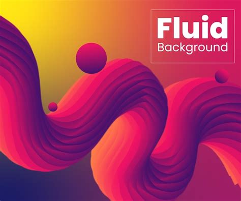 Premium Vector Modern Wavy Fluid Background Design