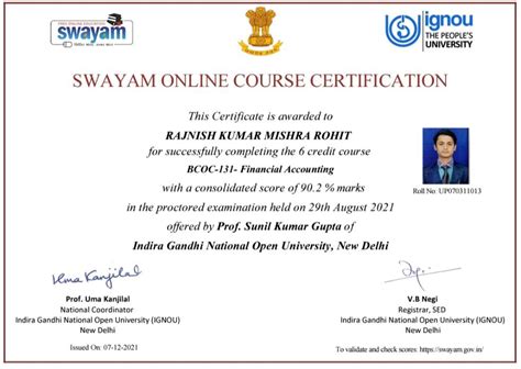 rajnish kumar mishra rohit on linkedin swayam nptel accounting