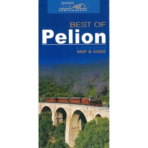 Pelion Greece Best Of Tourist Map With Information Guide Road
