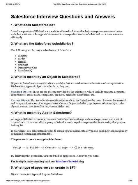 top 200 salesforce interview questions and answers for 2022 pdf