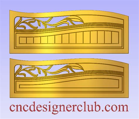 Simple Bed Design For Cnc Dxf Free Download B2d00007