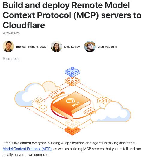 Cloudflare 支持远程 Mcp 服务器部署 Oschina 中文开源技术交流社区