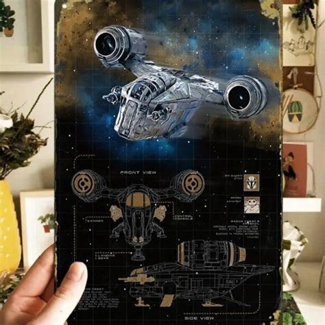 Star Wars Wall Decor Star Wars Mandalorian Mandos Razor Crest Ship