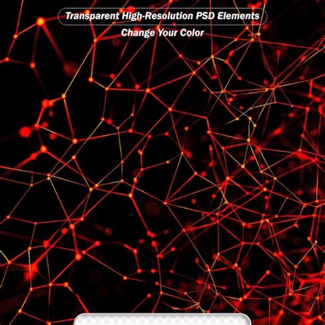 Premium Psd Abstract Digital Red Background Big Data Visualization