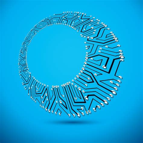 Premium Vector Vector Circuit Board With Electronic Components Of Technology Device Computer