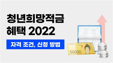 2022 청년희망적금 자격 조건 미리보기 신청방법 라이프 큐레이션