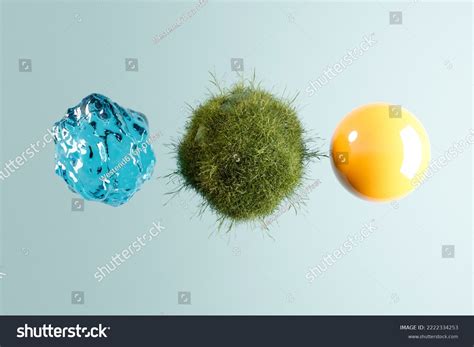 Three Dimensional Render Three Spheres Representing Stock Illustration 2222334253 Shutterstock