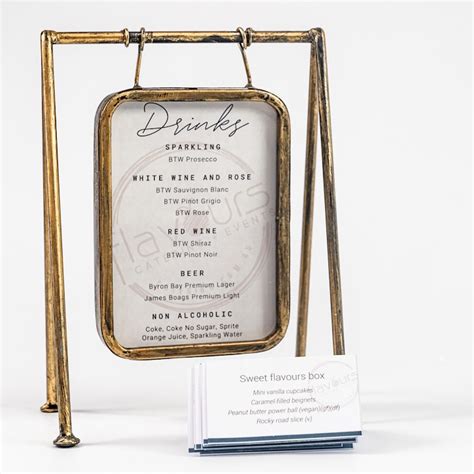 Menu Frames Flavours Catering Events