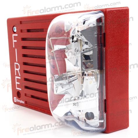 Simplex 4903 9148 Speaker Strobe 30cd Horizontal Red