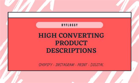write high converting product descriptions by byflossy fiverr