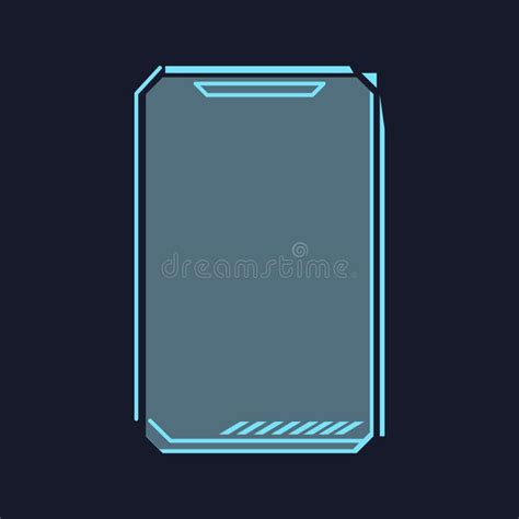 Tech Hud Frame Cartoon Vector Illustration Stock Vector Illustration Of Scifi Data 294646814