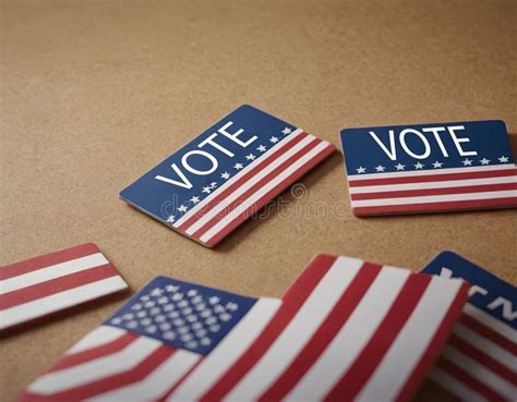 United States Of America Flag Election Background Stock Illustration