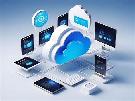 Premium Ai Image The Realm Of Cloud Based Storage Secure Protect Data