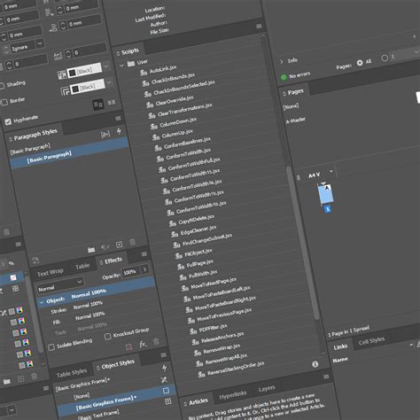 InDesign Scripts J N Russell Miscellanea