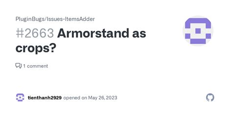 Armorstand As Crops Issue 2663 PluginBugs Issues ItemsAdder GitHub