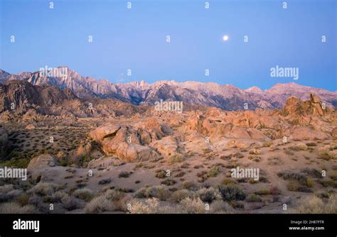 Alabama Hills National Scenic Area Lone Pine California Usa View By