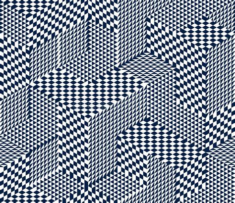 Seamless Isometric Rhombus And Triangles Geometric Pattern 3d Cubes Vector Tiling Background