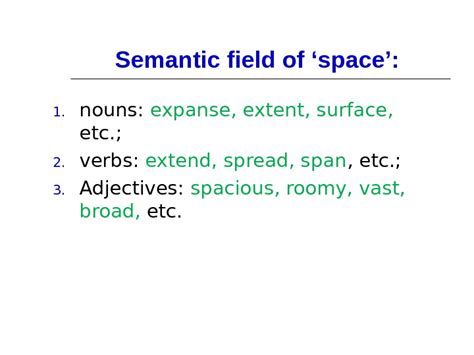 Semantic Classification Of Words Lecture 7 SEMANTIC