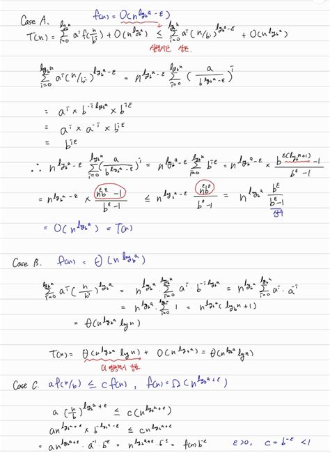 Algorithm Master Theorem