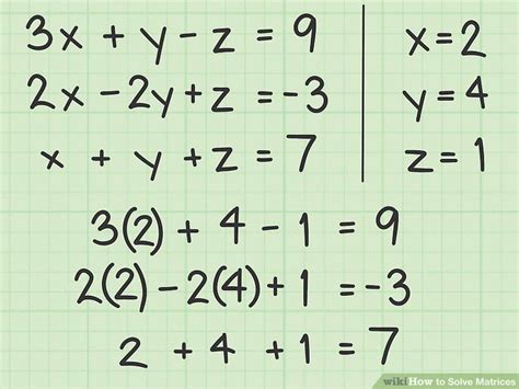 how to solve matrices with pictures wikihow