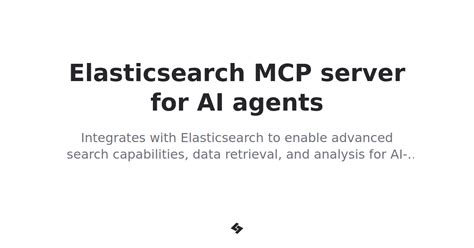 Elasticsearch Mcp Server For Ai Agents