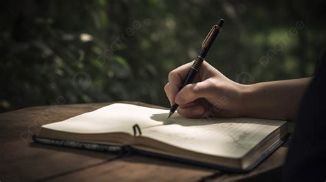 Open Notebook With Writing