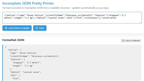 The Incomplete Json Pretty Printer Brought To You By Vibes Msi Net Inc And Mcloudserv