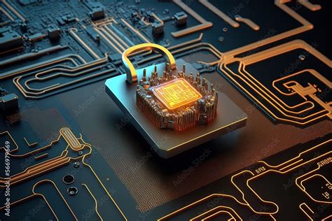 Microchip With A Lock Icon Representing Security Technology It S Hard To Imagine A Future