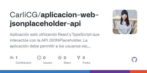 Github Carlicgaplicacion Web Jsonplaceholder Api Aplicación Web