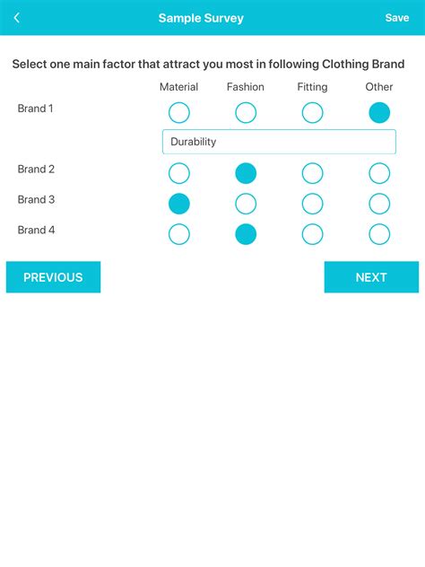 radio button grid with other