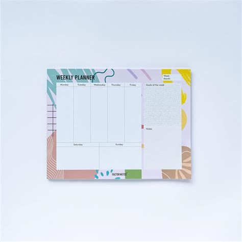 Factor Notes Tear Off Notepadsa4 Sized52 Sheets100 Gsmweekly