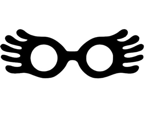 Luna Lovegood Glasses SVG PNG Etsy