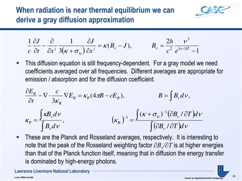 Ppt Radiation Hydrodynamics I Introduction To Radiation Transport Concepts July 10 2010