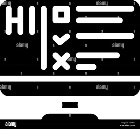 Turing Test Glyph Icon Vector Isolated Illustration Stock Vector Image And Art Alamy