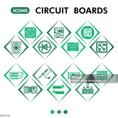 최신 회로 기판 인포그래픽 디자인 템플릿 흰색 배경에 14 단계 사각형 디자인pcb 인포그래픽 시각화 프레젠테이션을 위한