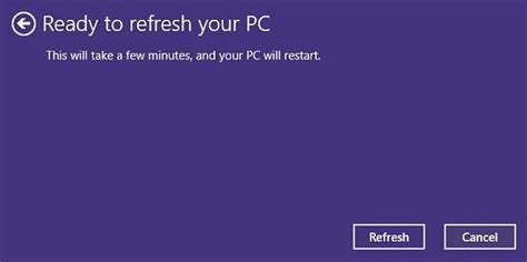 how to refresh windows 10 pc without affecting files mw8