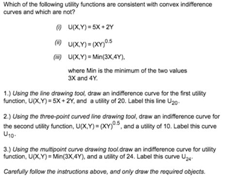 Solved Which Of The Following Utility Functions Are