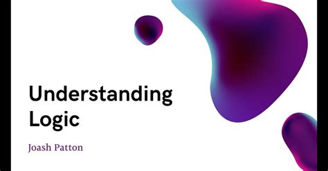 Pechakucha Presentation Understanding Logic